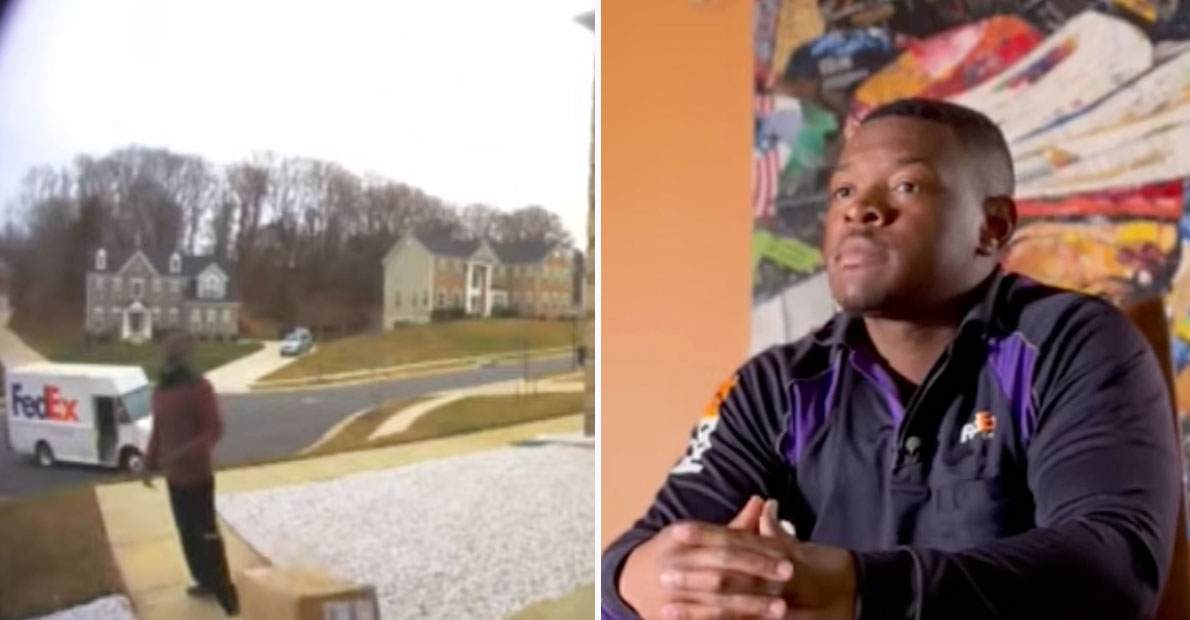 FedEx driver fired after doorbell camera shows him throwing package ...